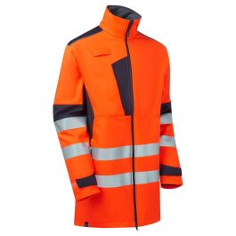 System Hi Vis Eco 3-Layer Orange Softshell Parka